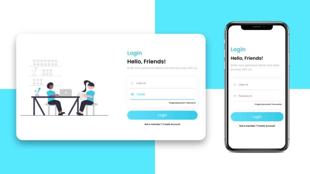Login Form Using Html Css Js Password Show And Hide Using Javascript Coding With Nick